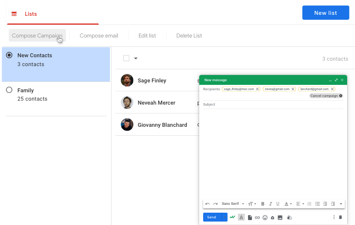 Create a Mailing List in Gmail with Mailsuite (Mailtrack)