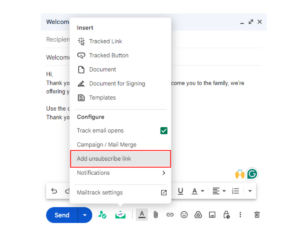 How to Add an Unsubscribe Link in Gmail Easily
